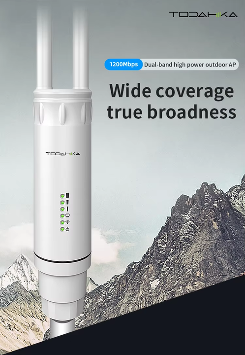 5G Speed Dual-Band Outdoor Access Point Router 1200Mbps Low Latency ...