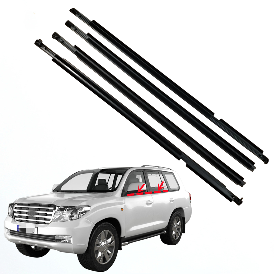 Black Car Outer Window Weatherstrips Seal Strip for Land Cruiser LC200 ...