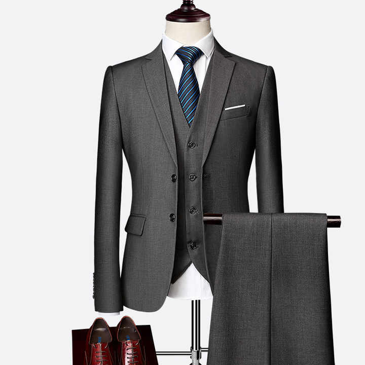 Customized Senior Suit Men's Formal Wedding Groom Business Exquisite ...