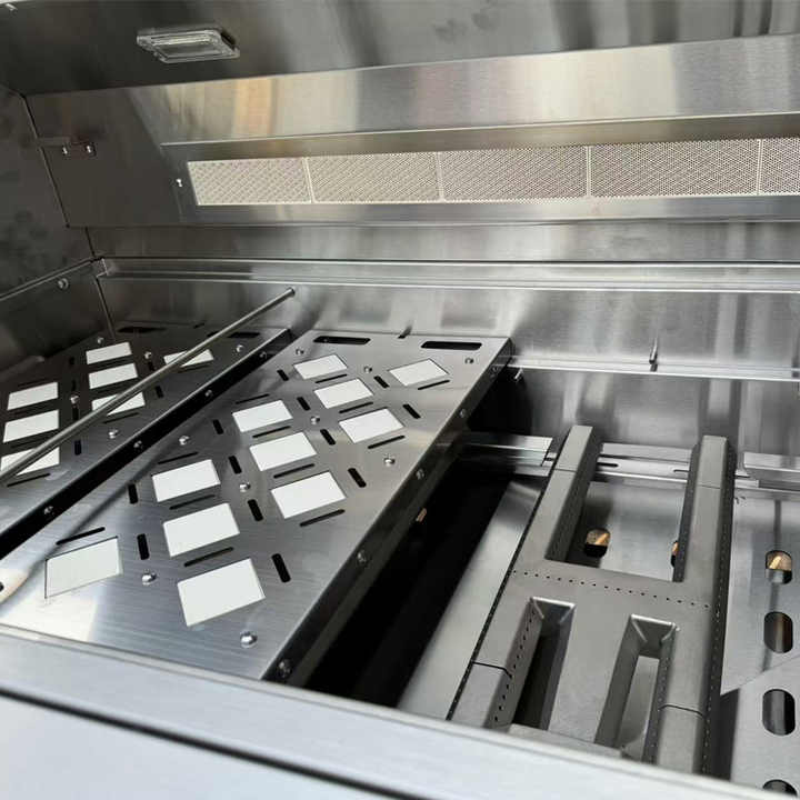 304 SUS 4 Main Burner Built in Bbq Gas Grill 42" With Infrared Back ...