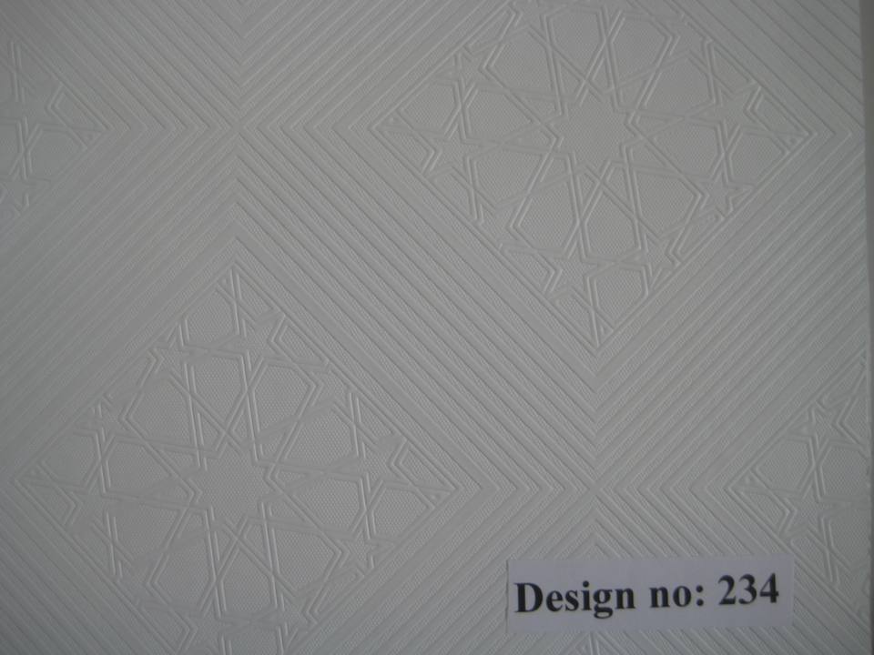 PVC Laminated Gypsum Ceiling Tiles With Aluminum Foil Backing ...