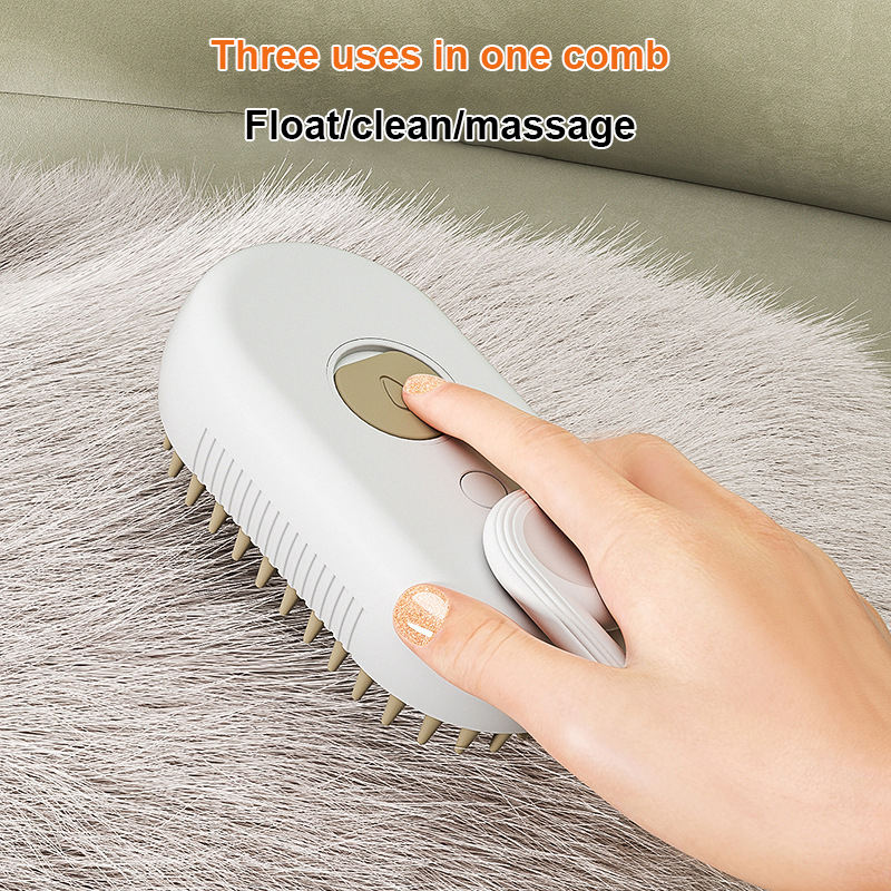 OEM/ODM Anti Flying Hair Pet Comb 3 in 1 Steamy Spray USB Charge ...