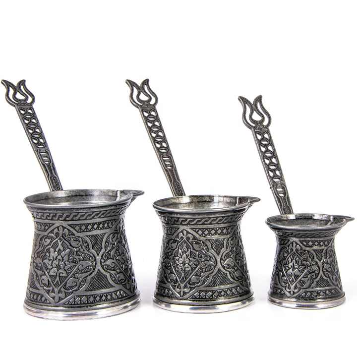 Traditional Turkish Coffee Pot Set for Souvenir Gift