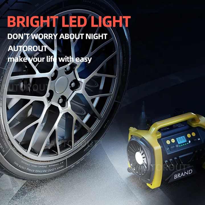 Wireless 12v Mini Car Tyre Electric Portable Air Pump Air Compressor ...