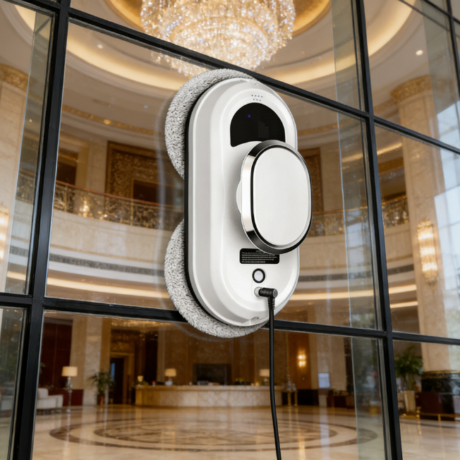 Safe Continuous Working Mode Electric Window Cleaning Robot Sliding ...