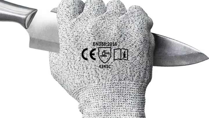 Assembly Industrial Safety Work ANSI A4 Gloves HPPE Steel Palm Metal Knit OEM Competitive 13G ...
