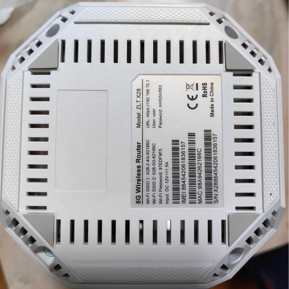 ZLT X28 5G CPE Router - Dual Band WiFi 6, Gigabit Amplifier, SIM Card ...