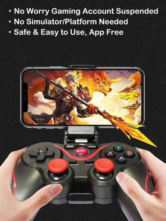 Android Gamepad Controller, Wireless Key Mapping Gamepad Joystick Perfect for PUBG & Fotnite ...