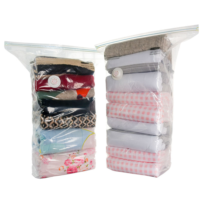 Rectangle Vacuum Compression Storage Bags Pump-Free 80% Space Saver PA ...