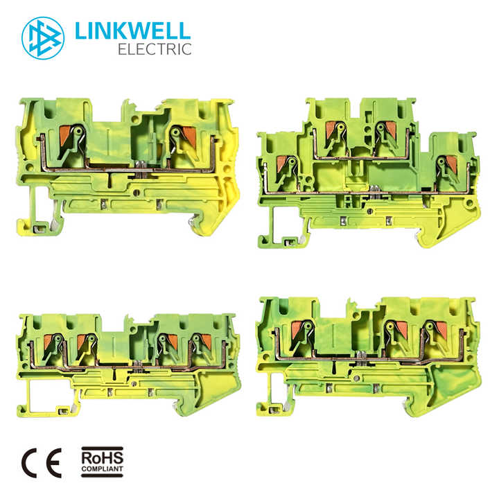 Double Push-in Terminal Block for Pressure Transmitter Ground Din Rail ...