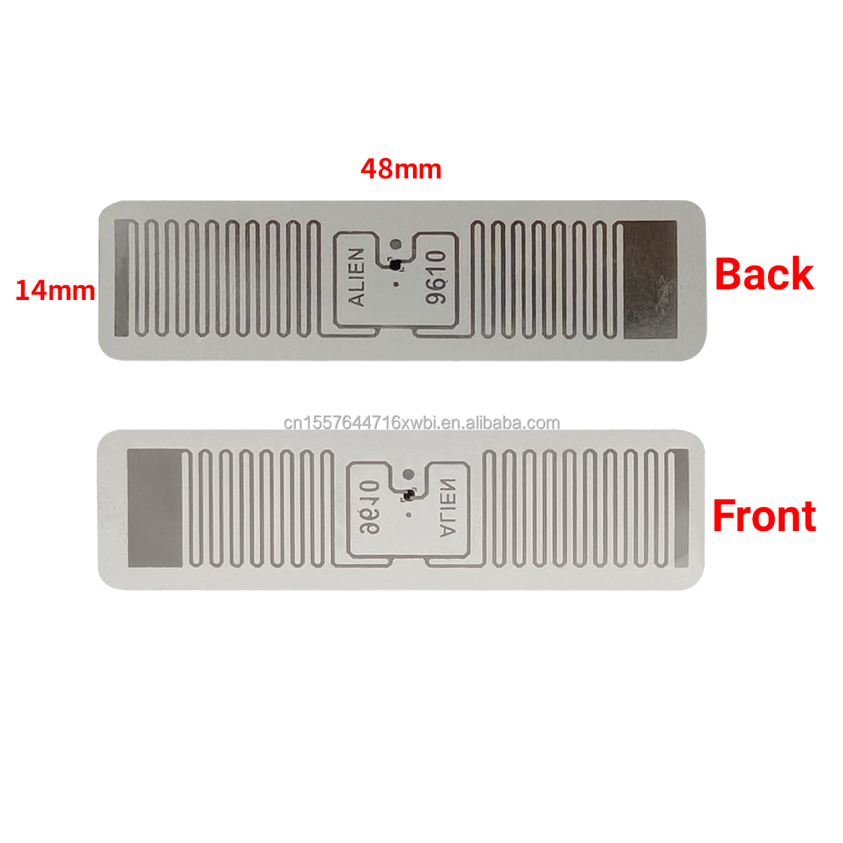 ISO18000-6C High Quality Custom Logo RFID TAG Higgs3 48*14mm Retail ...