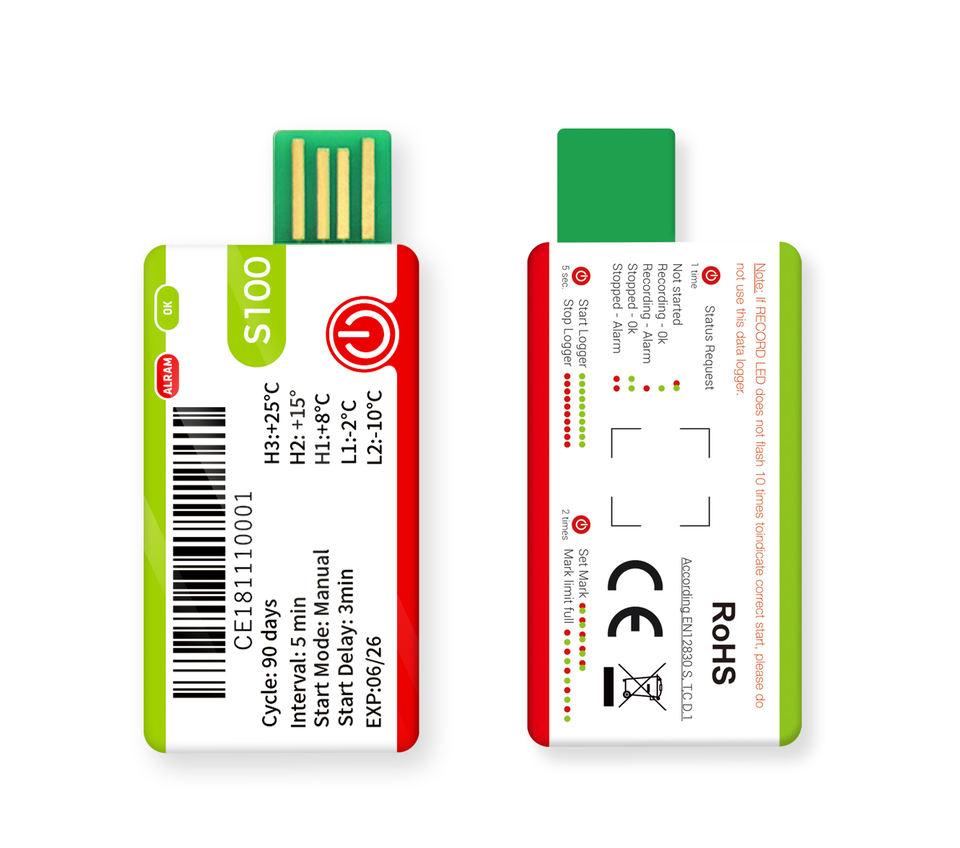 Potmagic Customized Usb Disposable PDF Data Logger Temperature Recorder ...