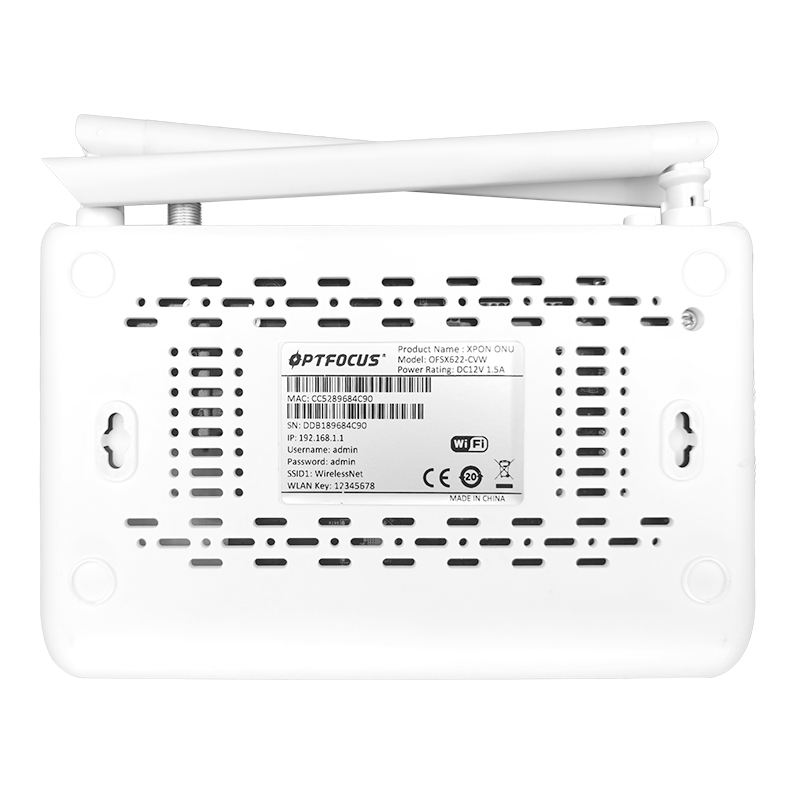 Compatible Brands XPON ONT ONU Fiber Optic Network 1GE+1FE+CATV+WiFi4 ...