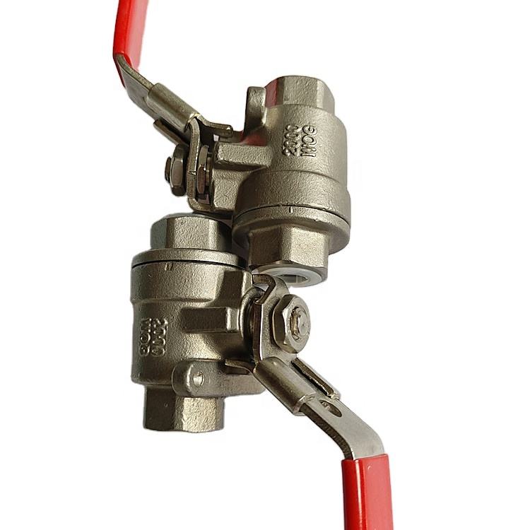 ボールバルブ2000WOG 2 PCSステンレススチール316高品質ねじボールバルブ1/4 "DN8パイプ継手| Alibaba.com