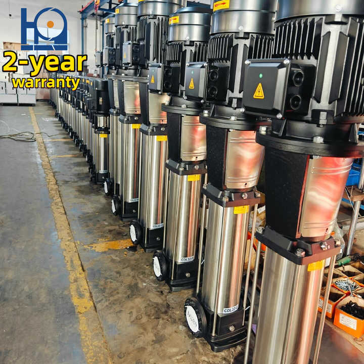 High Flow Rate Centrifugal Water Pump Boiler Feed Vertical Booster Pump ...
