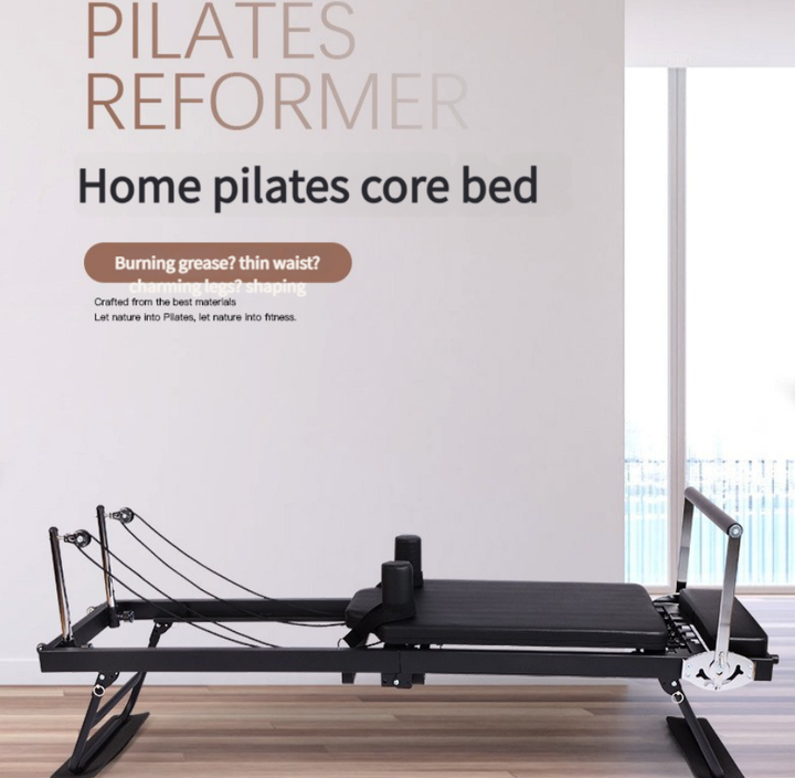 Foldable Pilates Reformer Features Seat Cushion Filled with High ...