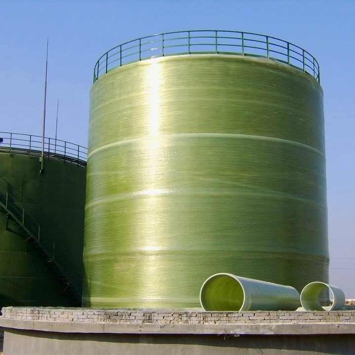 Corrosion Resistant FRP Fiberglass Vertical Salt and Acid tank Acid Lye ...