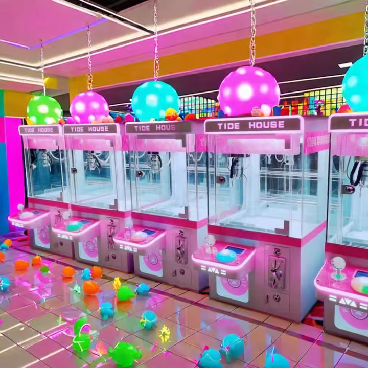 Arcade Mini Claw Machine Coin Operated Prize Grabber Doll Catch Machine ...