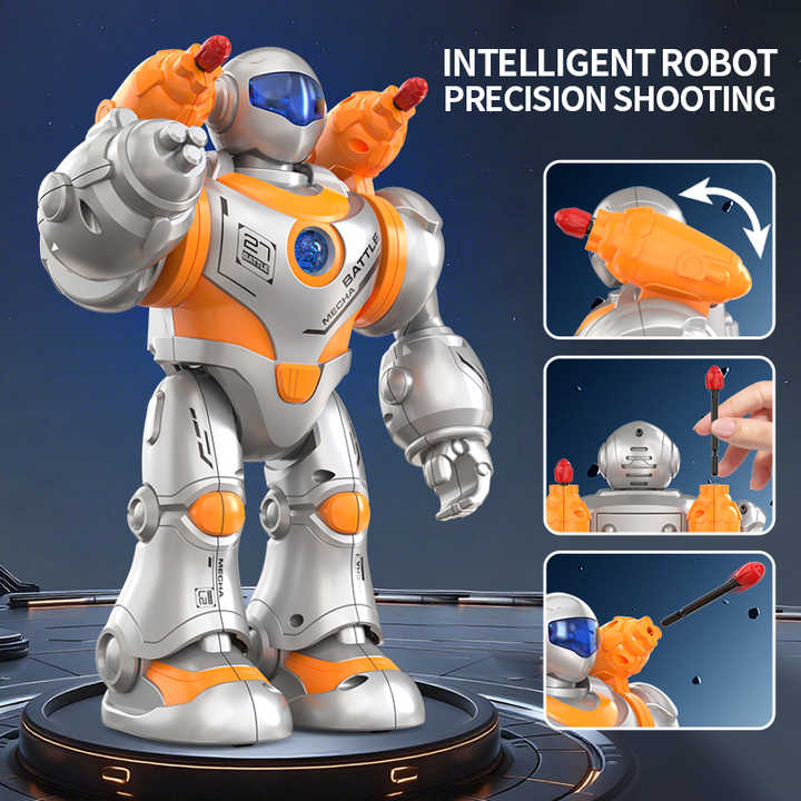 Electric Smart Battle Robot Toy With Sounds & Lights - Educational ...