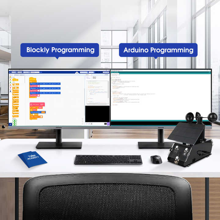 Solar-Powered IoT Smart Weather Station 8 Environmental Sensors ESP32 ...