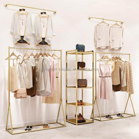Gold Clothing Rack, Gold Clothing Rack direct from Guangzhou Shiny Gold ...