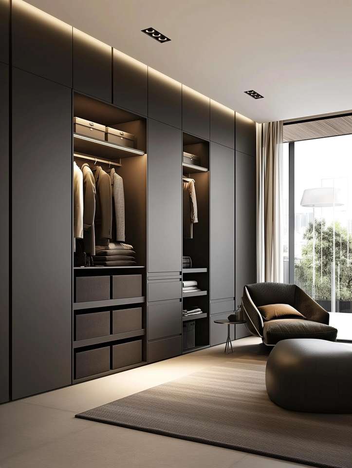 Newly Designed Luxury Custom Storage Unit with a Walk-in Closet for the ...