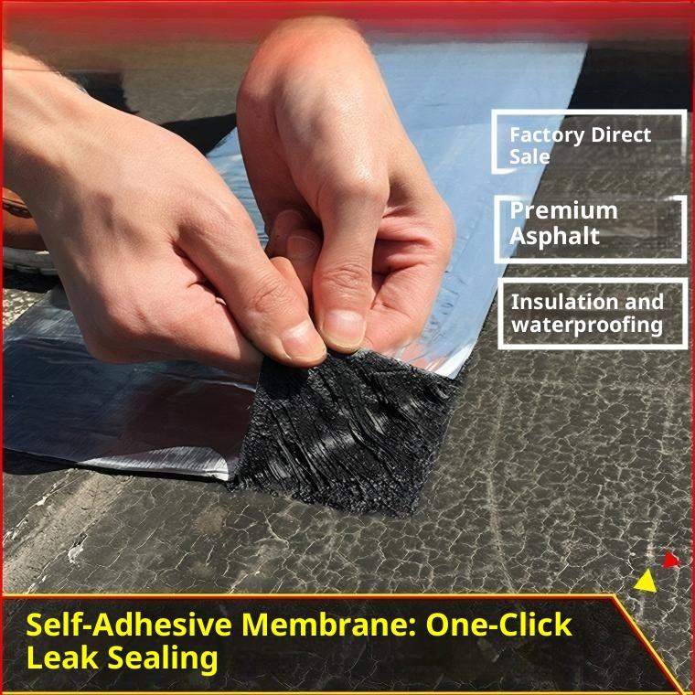 Peel and Stick Waterproofing Roll, Cold Applied Self Adhesive Membrane ...