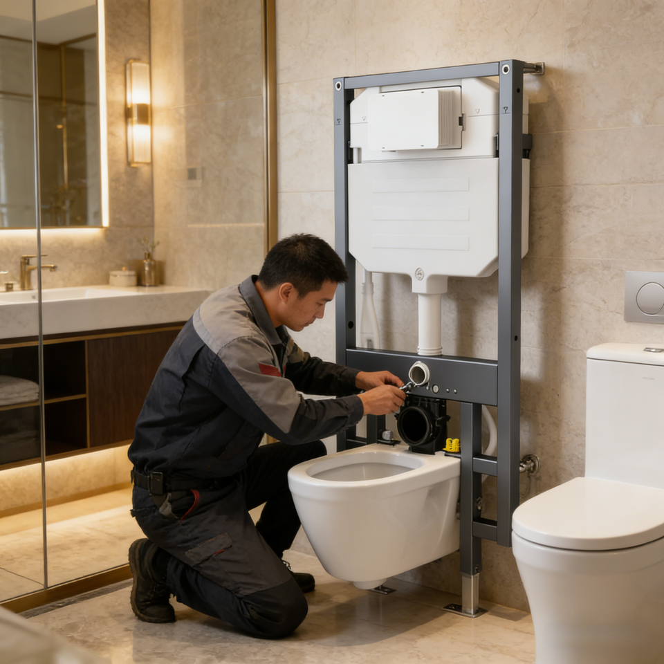 Inwall Concealed Cistern Split Type Tank for Floor Standing WC Top ...