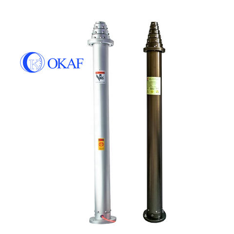 Car Vehicle Fire Truck Mobile Mast Pneumatic Light Tower