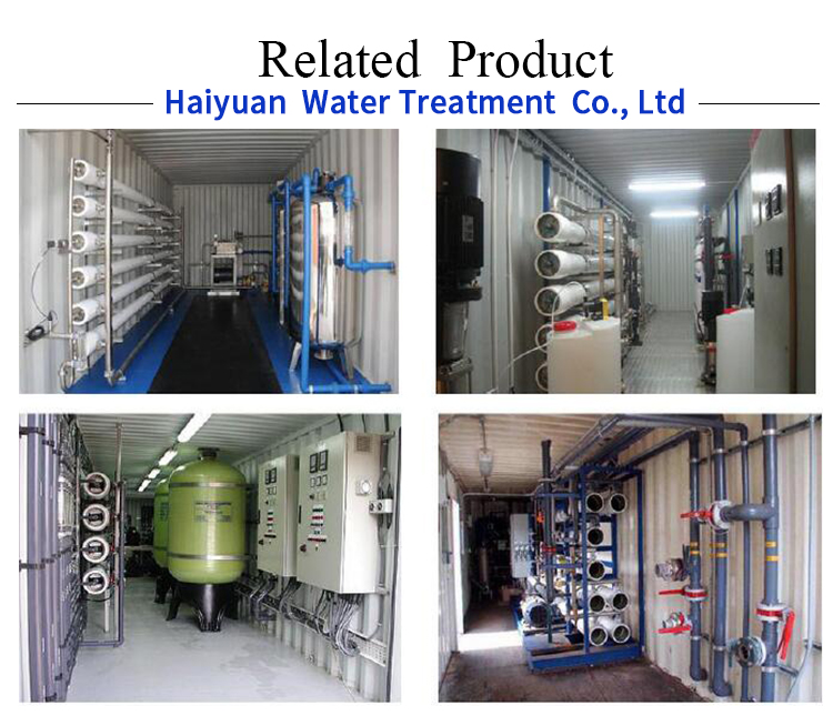 Containerized mobile water purification solar water treatment ro unit machines systems sea water treatment plant