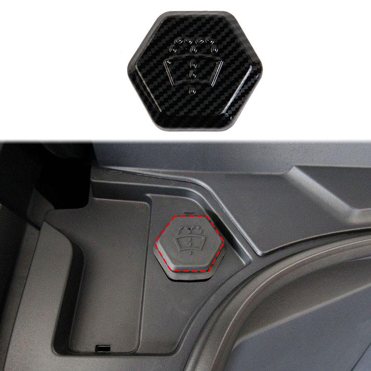Pickup ABS Plastic Glossy/Matt Black Wiper Water Tank Cover Trim for ...