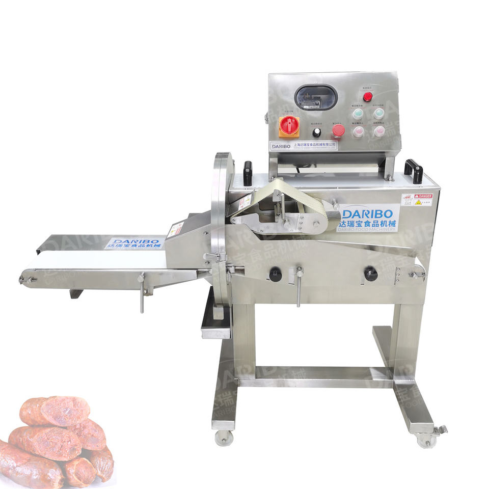 DRB-120 Cooked Meat Slicing Machine Electric Sausage Cutter Meat ...