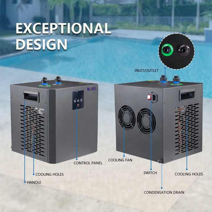 1/3HP Mini Automatic Home Aquarium Water Chiller with Remote Control ...