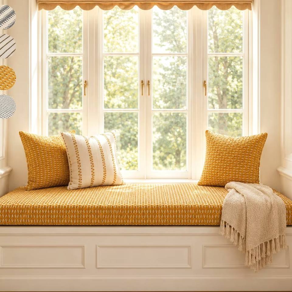 Custom Long Window Bench Seat Cushion High Resilience Foam Pad for ...