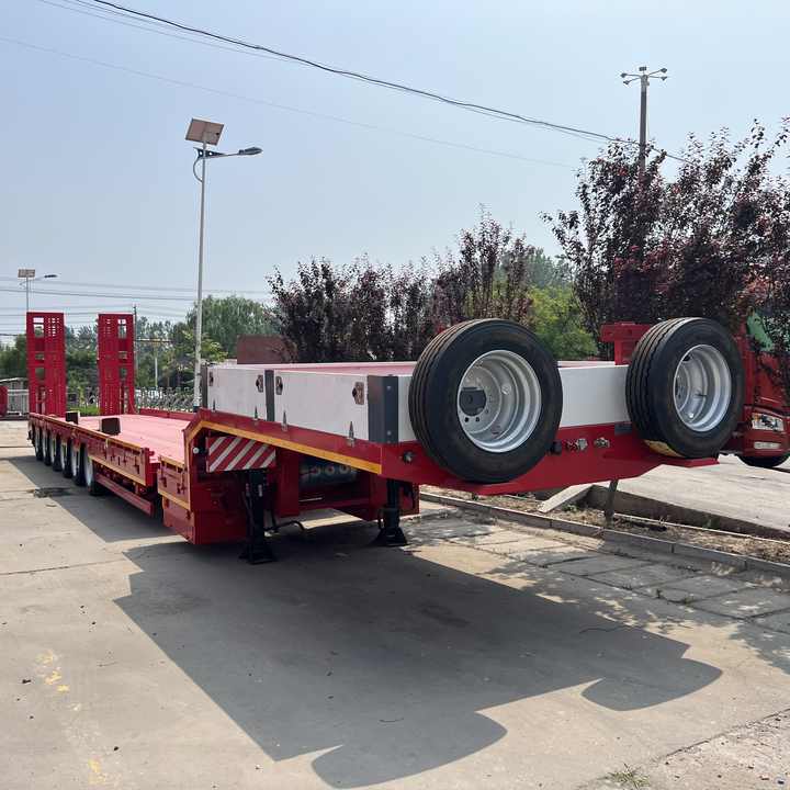 Factory Direct 60 Ton 12 Meter 3-Axle Lowboy Low Bed Semi-Trailer ...