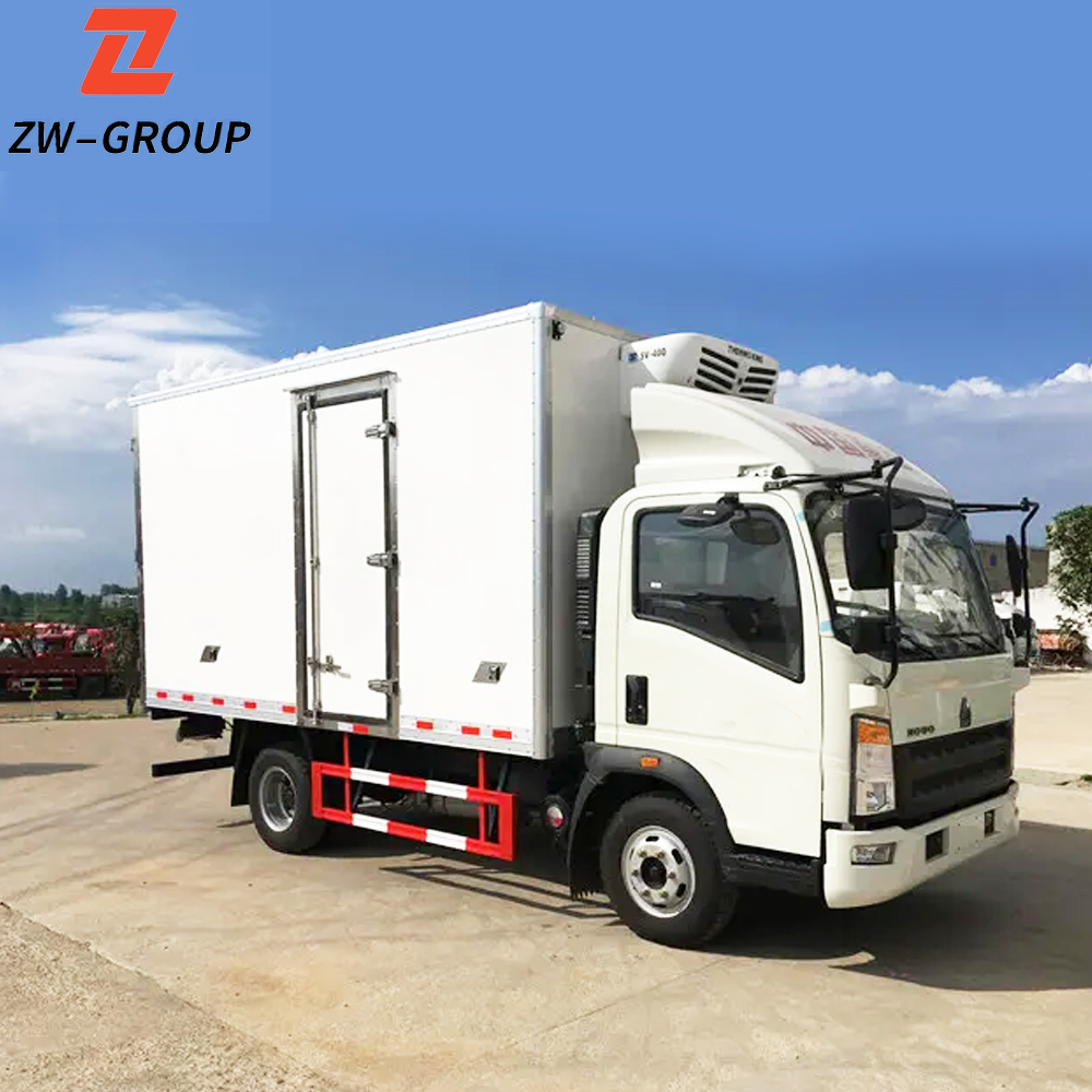Wholesale price HOWO 6 wheel 4x2 small refrigerated truck refrigerated ...
