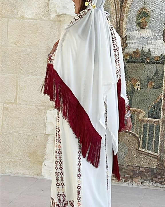 2024 Palestine Islamic Clothing For Women Polyester Muslim Palestinian ...