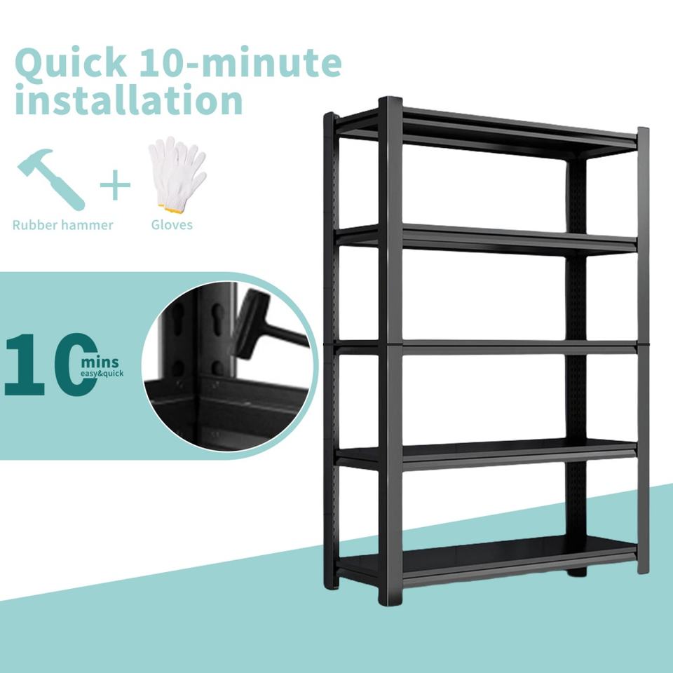 Iyanen Portable Metal Stacking Rack Steel Storage Shelving for ...