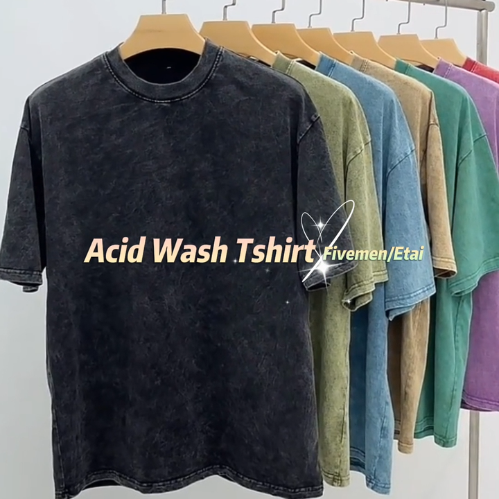 Wholesale Custom Unisex Wash Vintage T Shirts for Men & Women