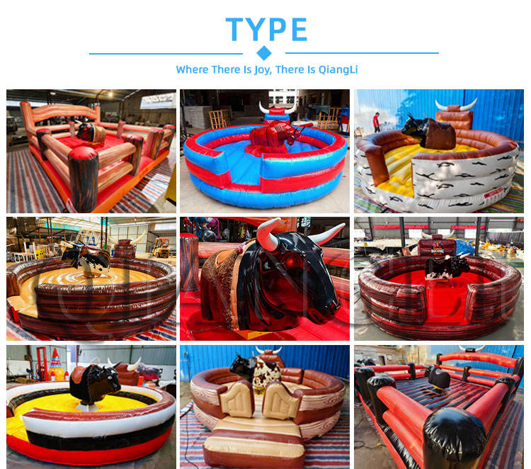 Crazy Rodeo Ride Commercial Inflatable Rodeo Mechanical Bull Customized ...