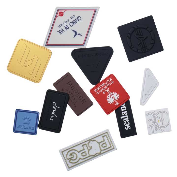 Custom Rubber Patches - Embossed Brand Logo for Clothing