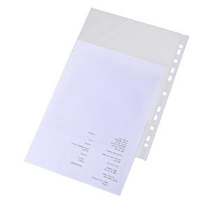 Wholesale 11 hole a4 size plastic pp transparent file folder sheet ...