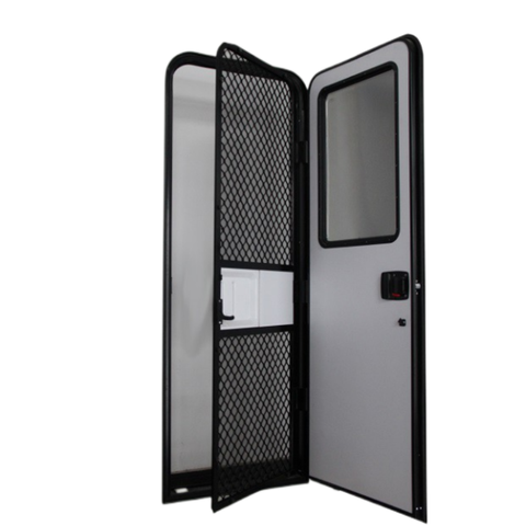 MAYGOOD RV Caravan Motorhome Entry Door with Built in Screen Door