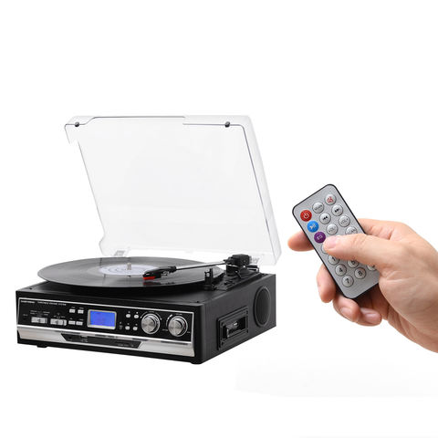 3 Speed Turntable Player Multi Function With AM FM Radio Blue Tooth ...