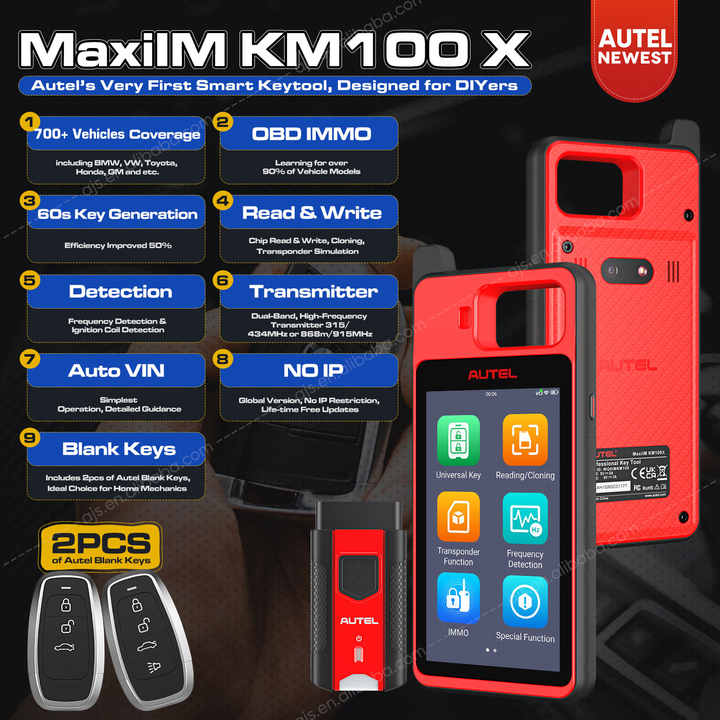 Autel MaxiIM KM100 Key Programmer & OBD2 Scanner Tool | Wholesale