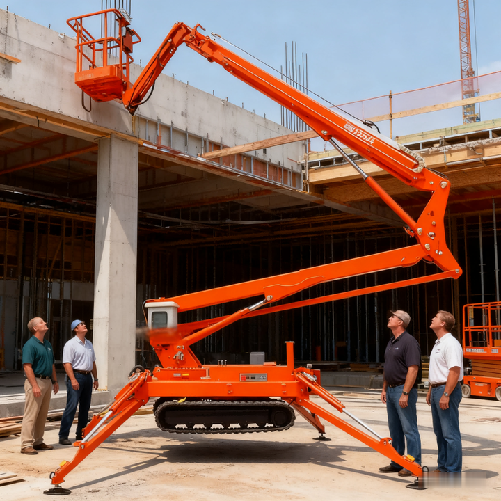 20M Self-Propelled Electric Crawler Spider Lift Boom Lift New ...