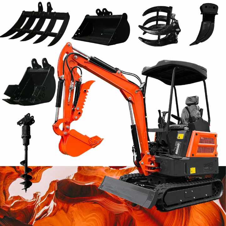 KYB Mini Excavator 2t with Boom Swing & High Digging Power, OEM