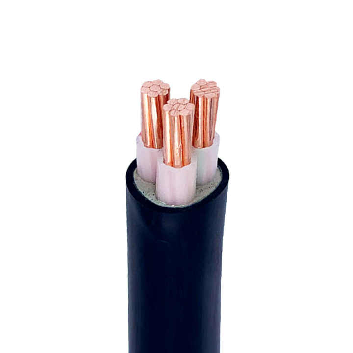 YJV/NYY/NVV/NYBY 3/4/5/6 Core Low Voltage Power Cable Black PVC XLPE ...