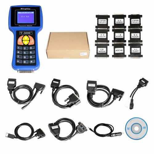 T300 T-code Universal Auto Transponder Key Programmer English Spanish ...
