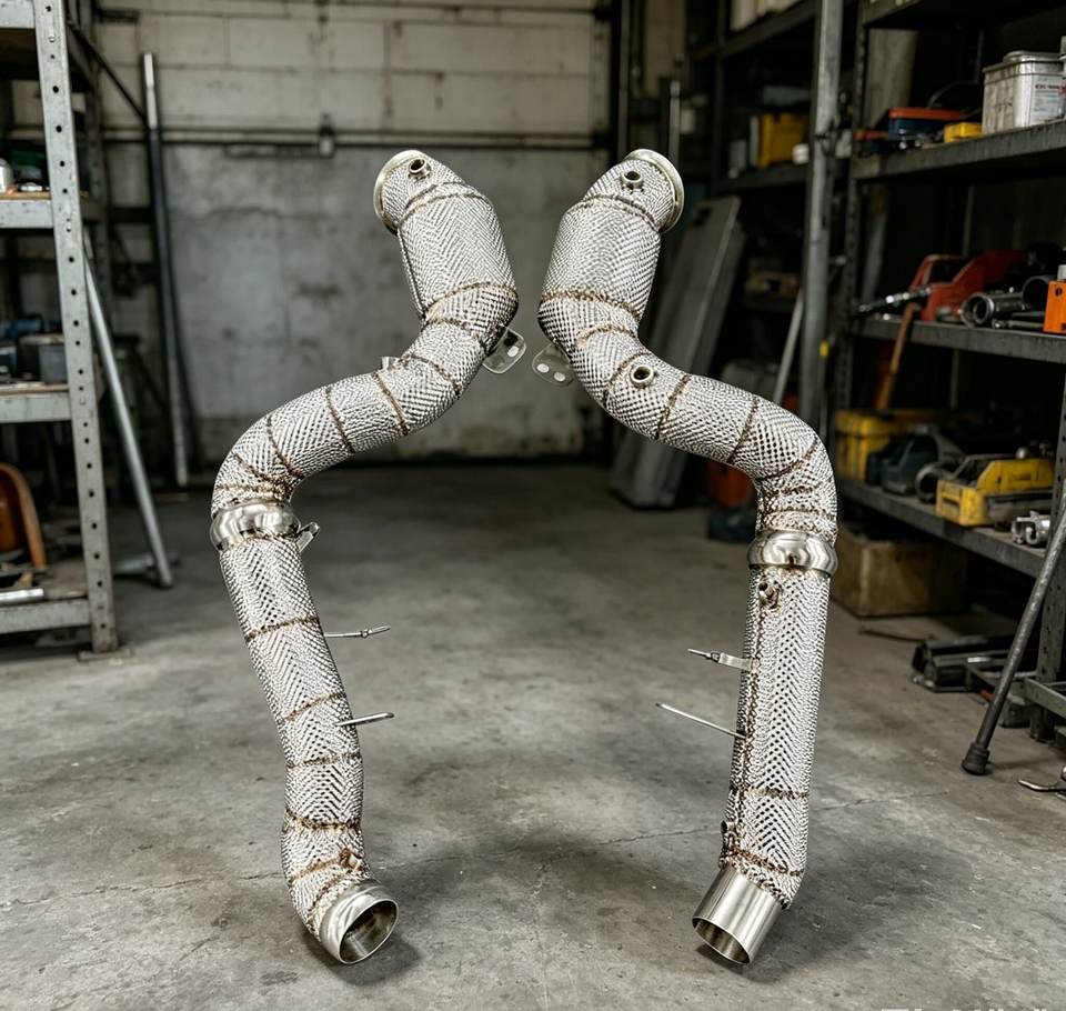 Sonicdiy Performance Heat Shielded Downpipe for Mercedes AMG GLE63 W167 ...